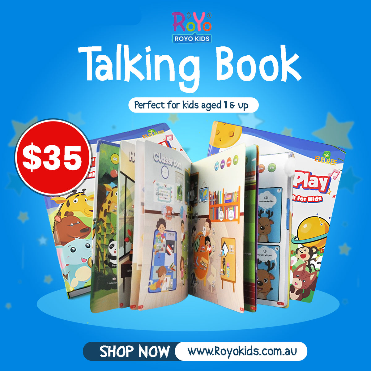 Toddler Talking Book - Interactive Learning Fun – ROYO Kids
